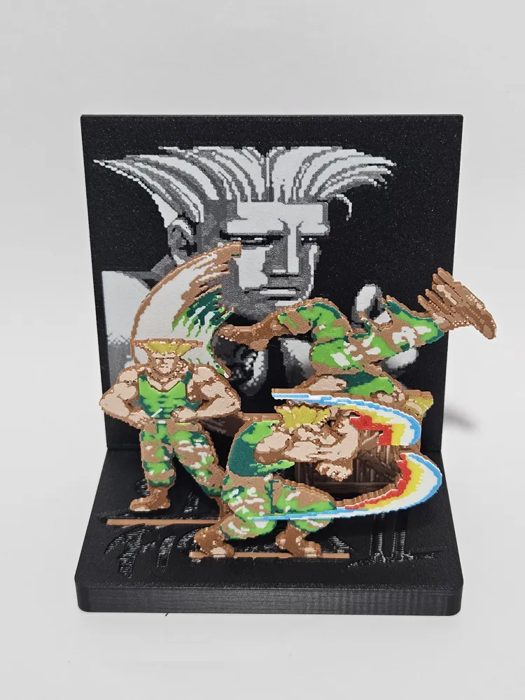 GUILE: ULTIMATE EDITION (Street Fighter II) - Free 3D Print Model ...
