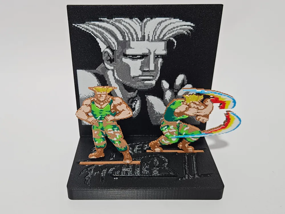 GUILE: ULTIMATE EDITION (Street Fighter II) - Free 3D Print Model ...