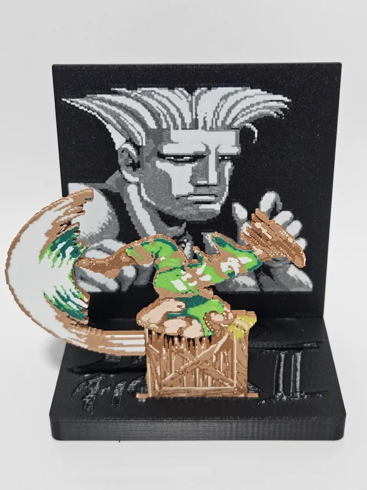 GUILE: ULTIMATE EDITION (Street Fighter II) - Free 3D Print Model ...