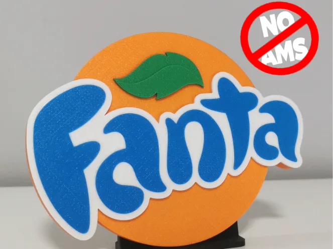 Fanta – 3D Logo Sign - Free 3D Print Model - MakerWorld