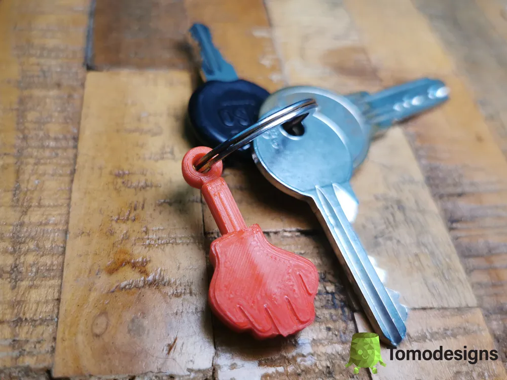 Mini Flip Middle Finger Keychain by TomoDesigns MakerWorld: Download ...