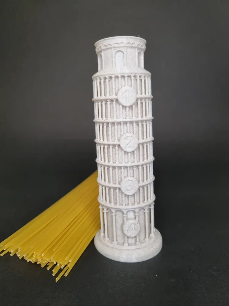 SPAGHETTI TOWER PISA - Free 3D Print Model - MakerWorld