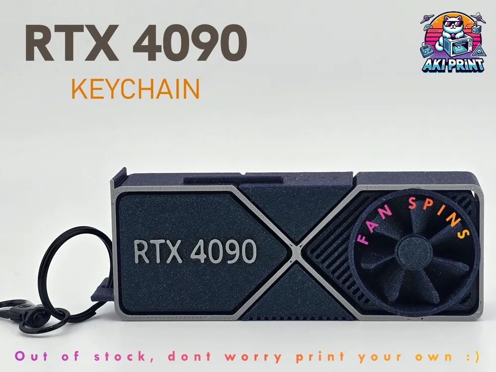 RTX 4090 Keychain by AkiPRINT - MakerWorld