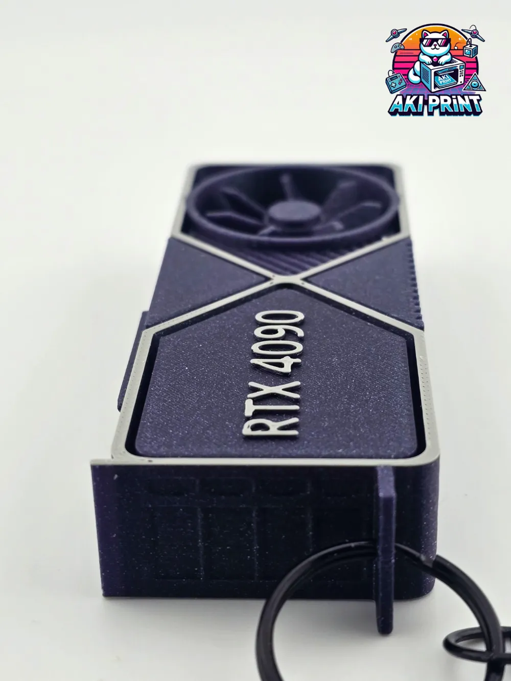 RTX 4090 Keychain by AkiPRINT MakerWorld: Download Free 3D Models