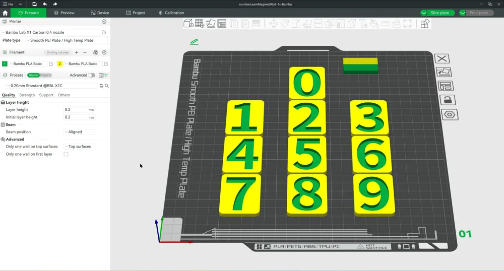 Number Learning Magnet Board by Phil Caruso MakerWorld: Download Free ...