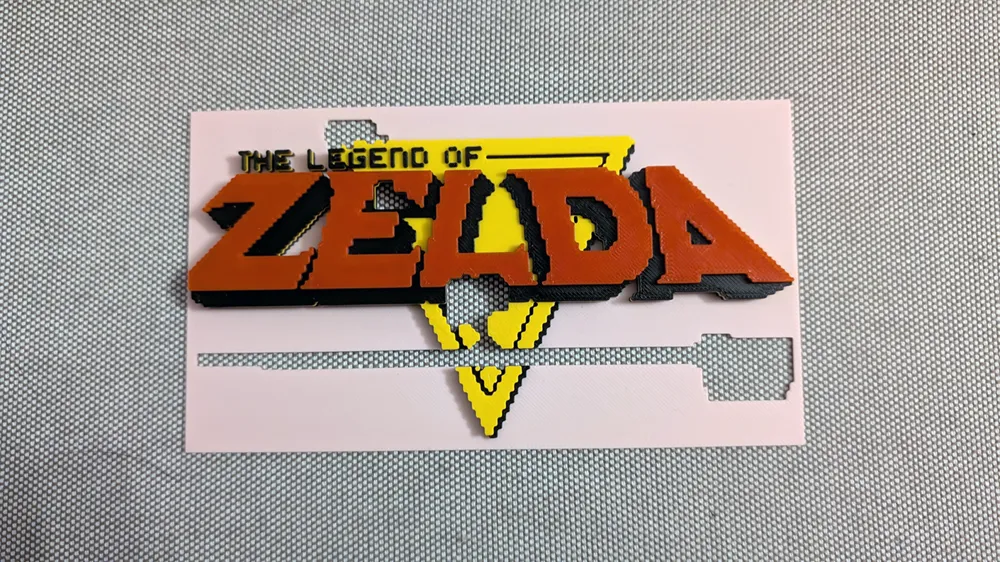 The Legend of Zelda - Title Screen Logo Wall Art by LayeredPixels by ...