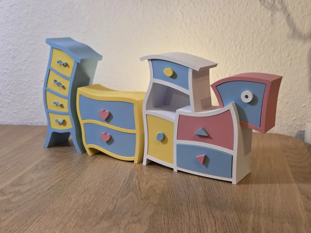 Twinkle Heart Drawer - Jewelry Chest/Heart Handles - Free 3D Print ...