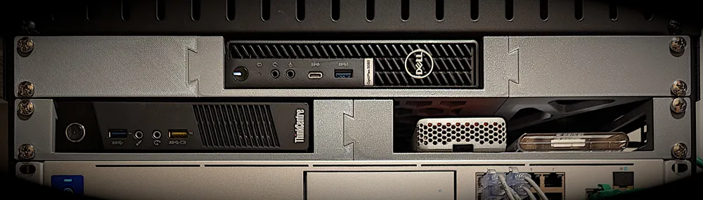 1U Micro Lenovo, Dell, HP, NUC Rackmount Tray - Free 3D Print Model ...