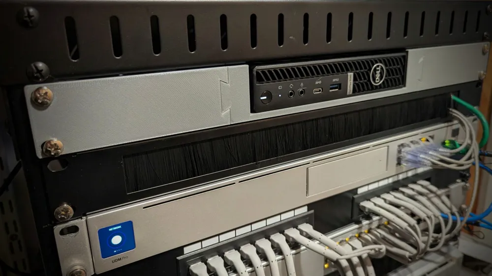 1U Micro Lenovo, Dell, HP, NUC Rackmount Tray - Free 3D Print Model ...