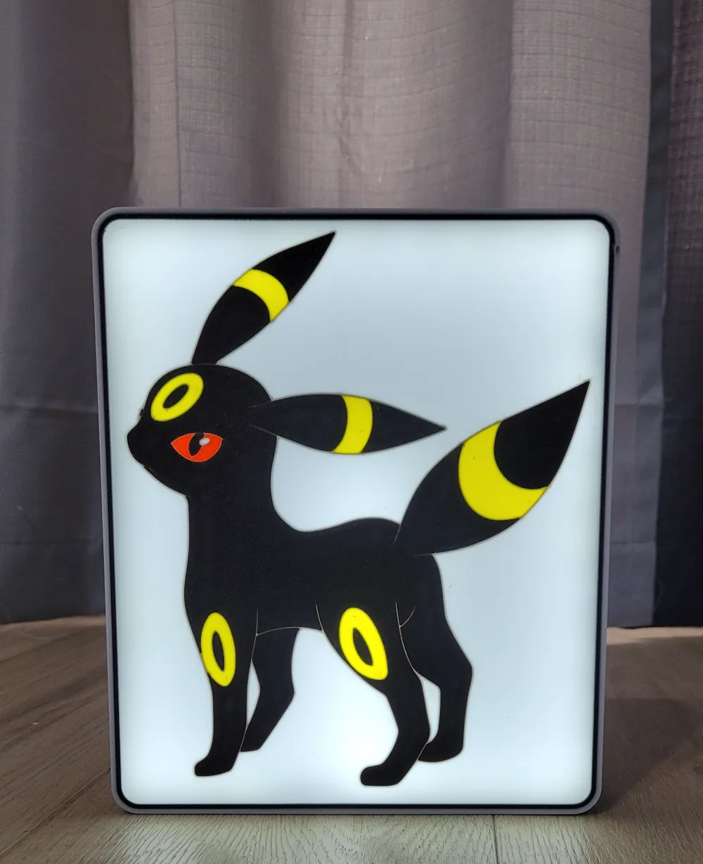 Umbreon Led light box (Ams Ready) by Nostalgicprints - MakerWorld