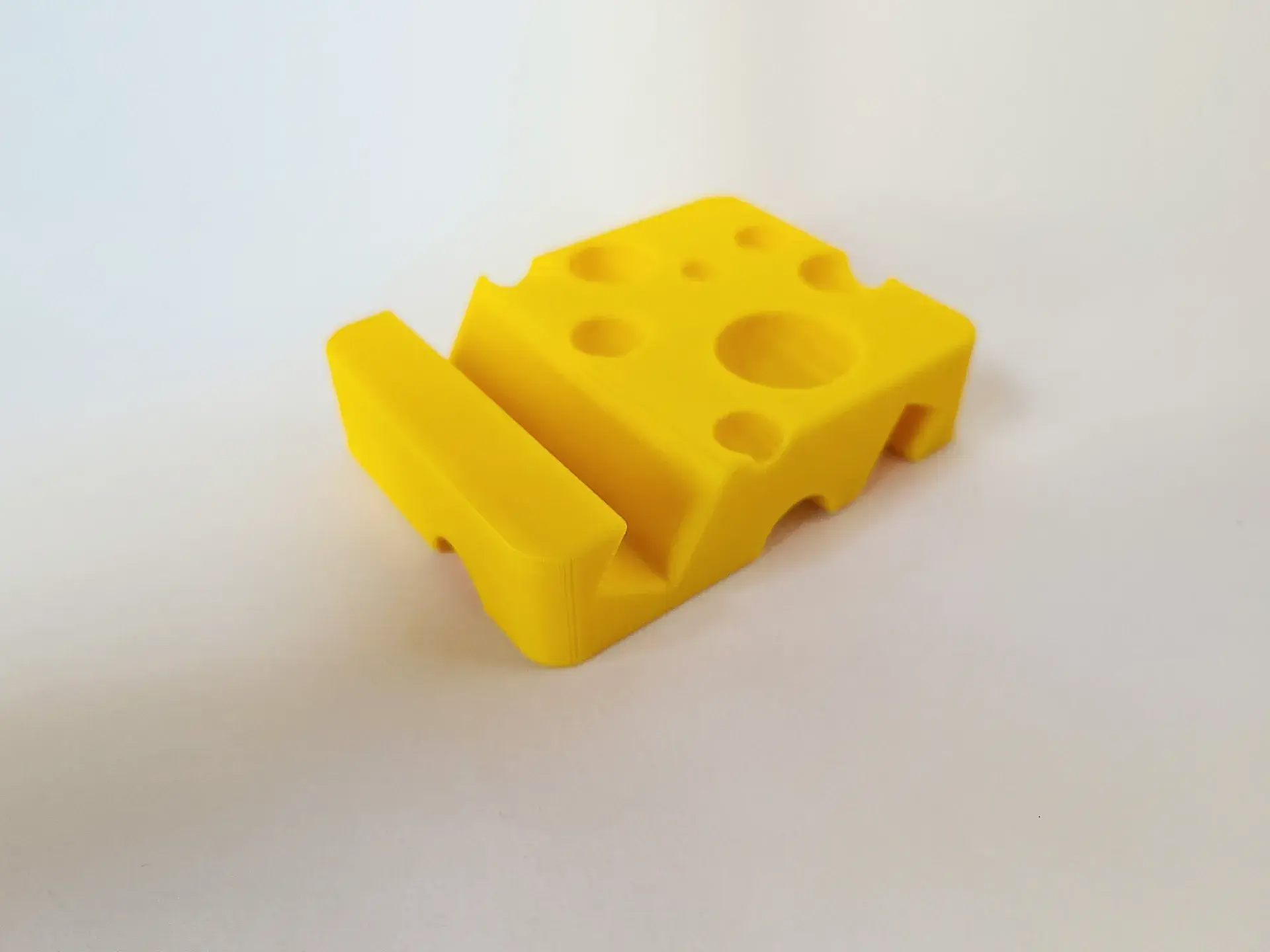 Square Cheese Phone Holder by a.m - MakerWorld
