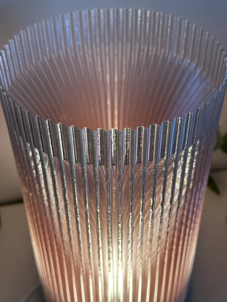 Elegant Ribbed Lamp with Hourglass interior. by Abstractia Design MakerWorld: Download Free 3D ...