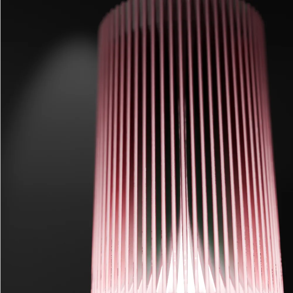 Elegant Ribbed Lamp with Hourglass interior. - Free 3D Print Model ...