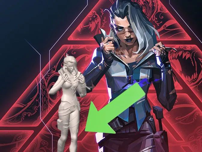 Valorant Fade Agent - Free 3D Print Model - MakerWorld