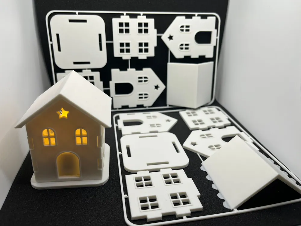 Christmas House Kit Card by mrsretronintendo MakerWorld: Download Free ...