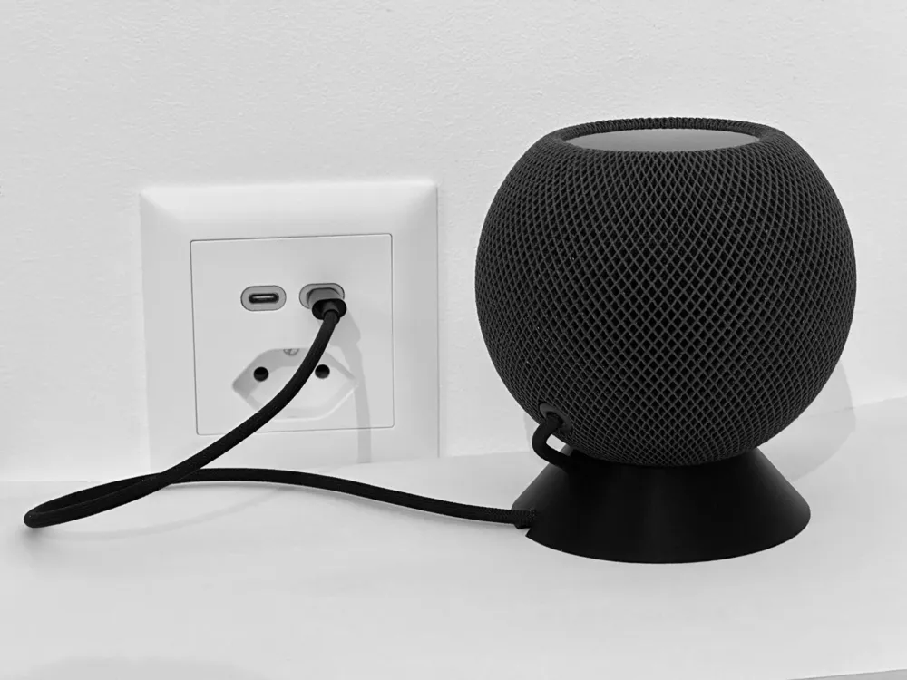 HomePod mini cable organizer - Free 3D Print Model - MakerWorld
