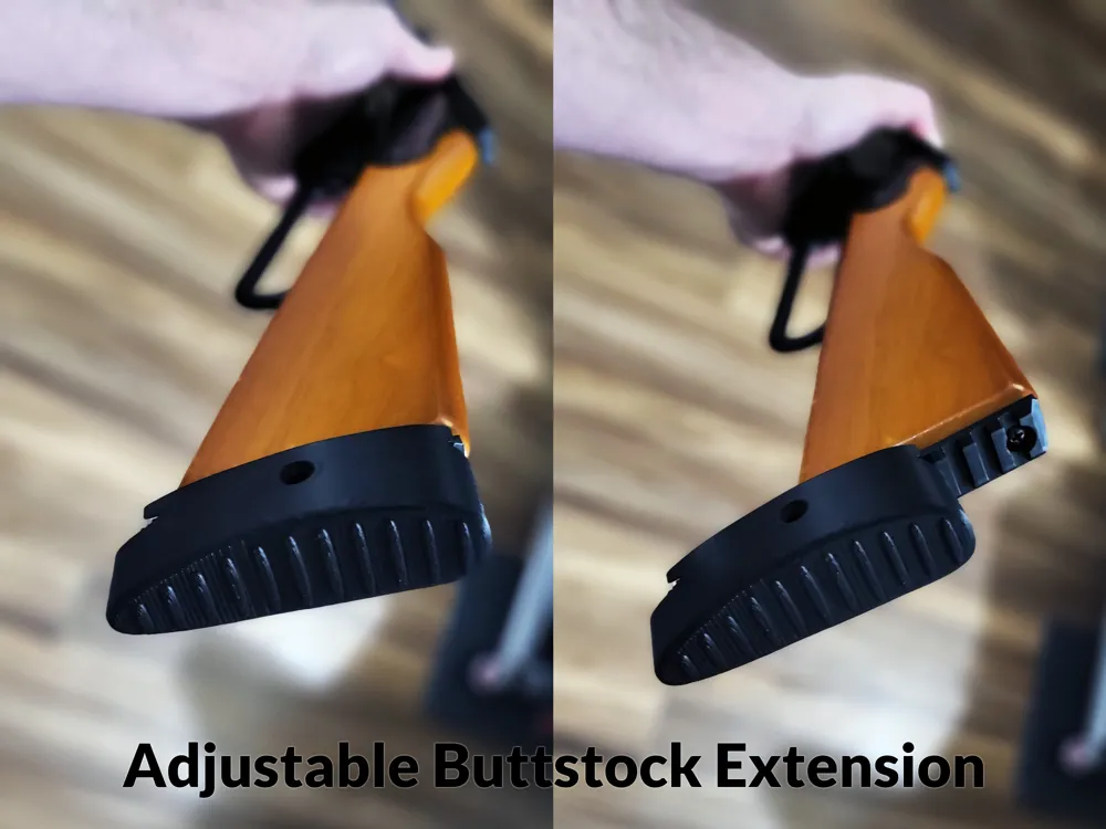Adjustable Rifle Buttstock Extension by TheFunk MakerWorld: Download ...