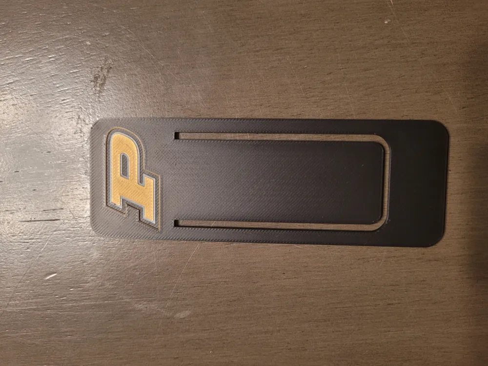 Purdue "P" Bookmark by Landshark42 - MakerWorld