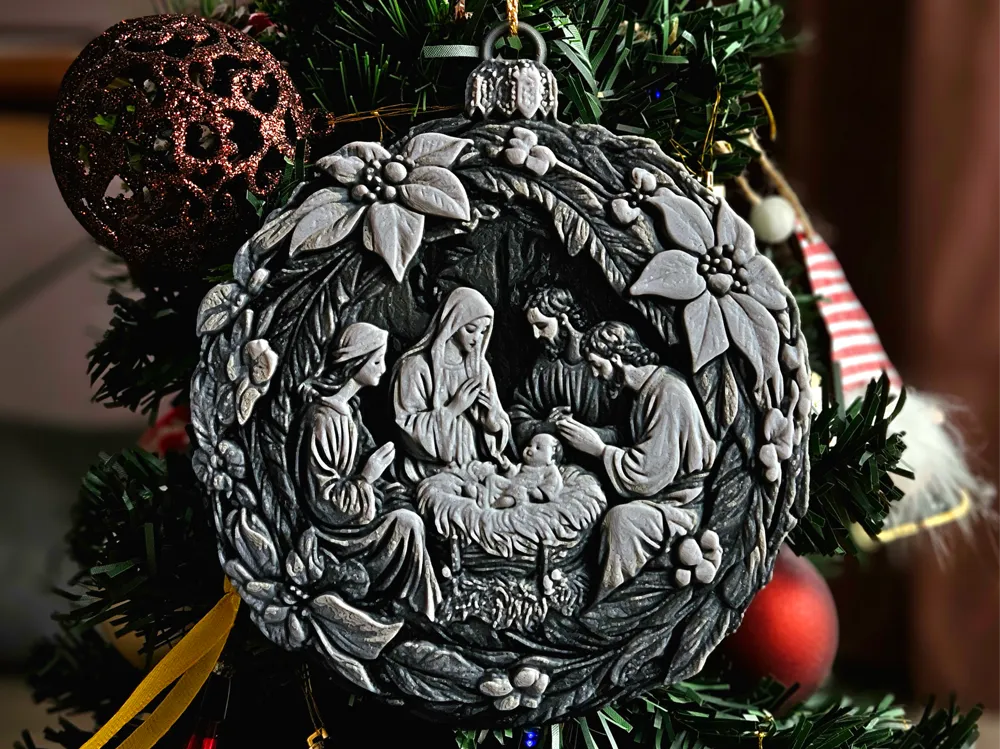 The Nativity of Jesus - Bauble Cristmas Ornament by C3D MakerWorld ...