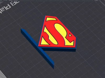3D Superman Logo by Redcodi - MakerWorld