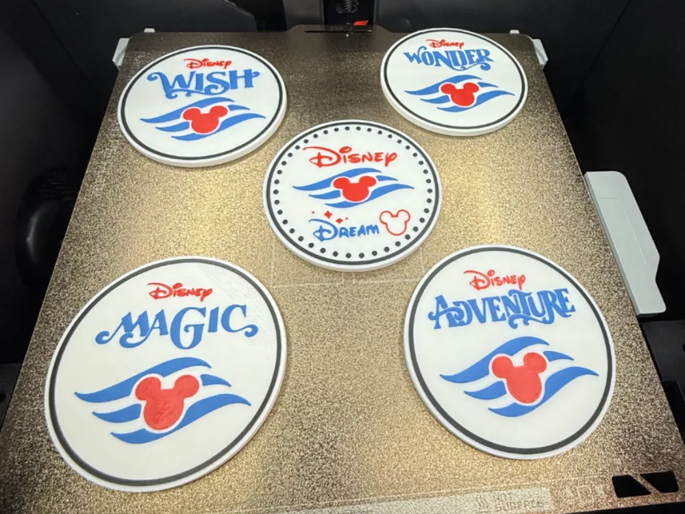 DISNEY CRUISE LINE COASTER SET - Free 3D Print Model - MakerWorld