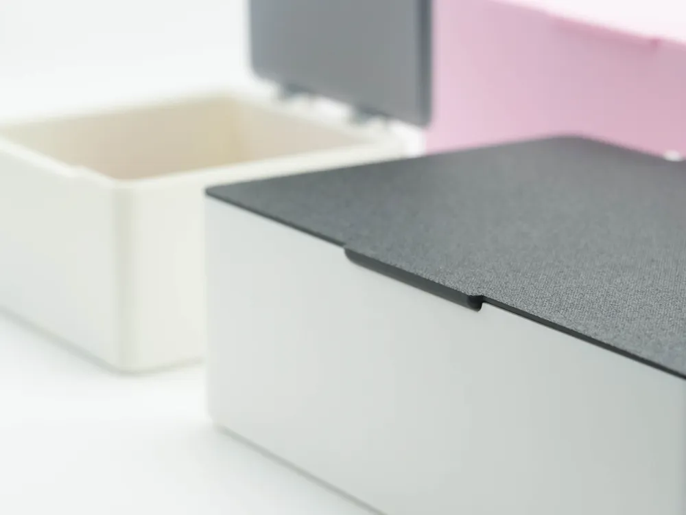 Hinged Lid Box, Cotton Pad Box, Desk Trash Bin by Kong 3D MakerWorld ...