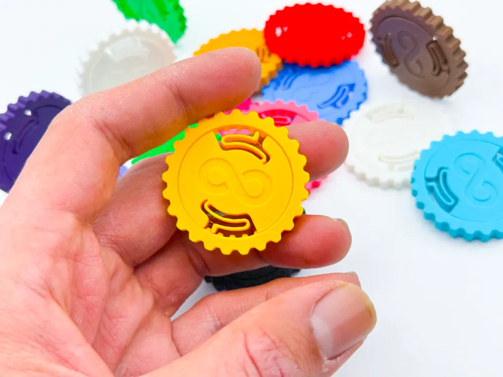 Noisy Cricket Fidget - Print in Place - Poker Chip - Free 3D Print ...