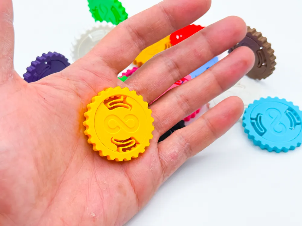 Noisy Cricket Fidget - Print in Place - Poker Chip - Free 3D Print ...