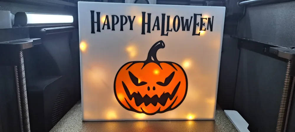 Lightbox Happy Halloween with Pumpkin by KaSaNiJa.de - MakerWorld