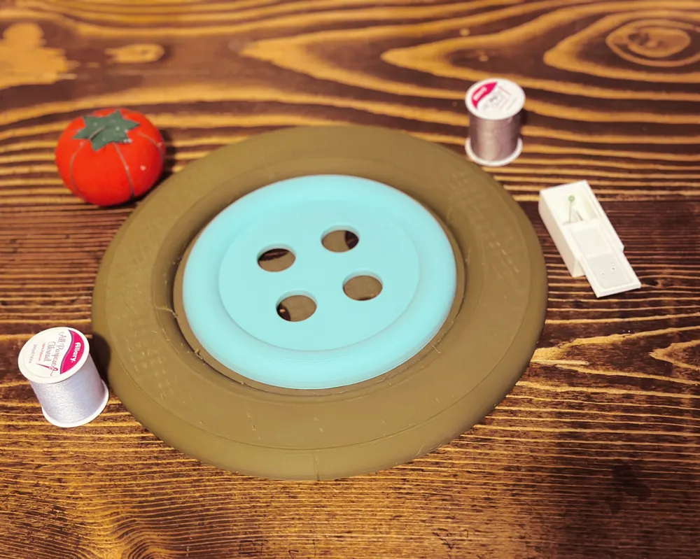 Giant Sewing Buttons. Wall Mountable. by SnailMakerWorld: Download Free ...