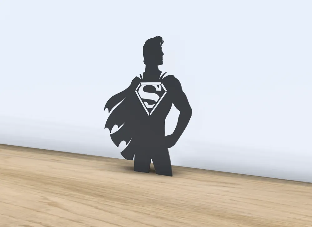 Superman - 2d silhouette - AI Generated by JF-699 - MakerWorld