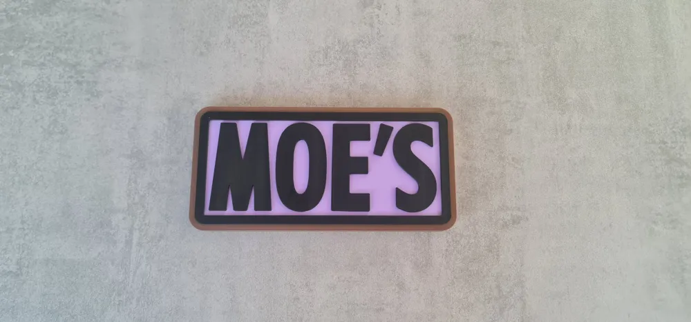 Logo / Enseigne de la taverne de Moe les Simpson - Modèle d'Impression ...