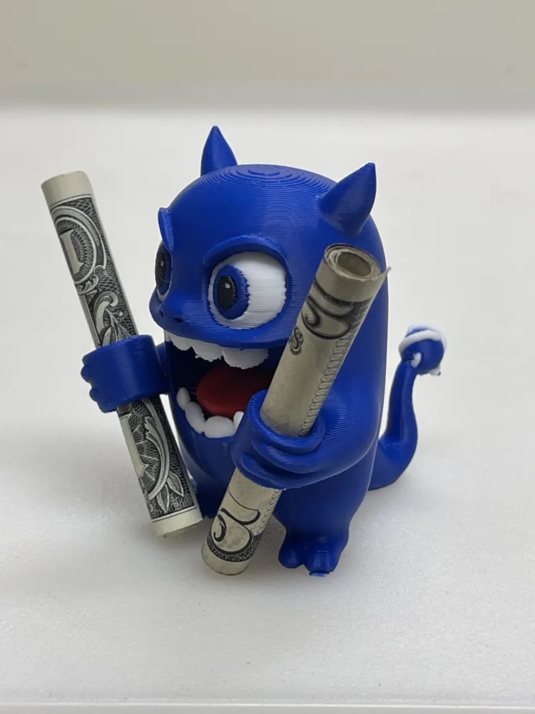 Tippy The Tip Monster! - Free 3D Print Model - MakerWorld