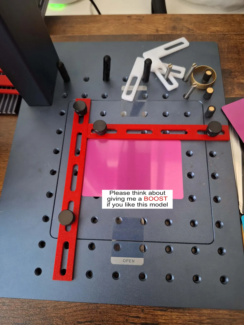 fiber laser bed positioning guides - Free 3D Print Model - MakerWorld