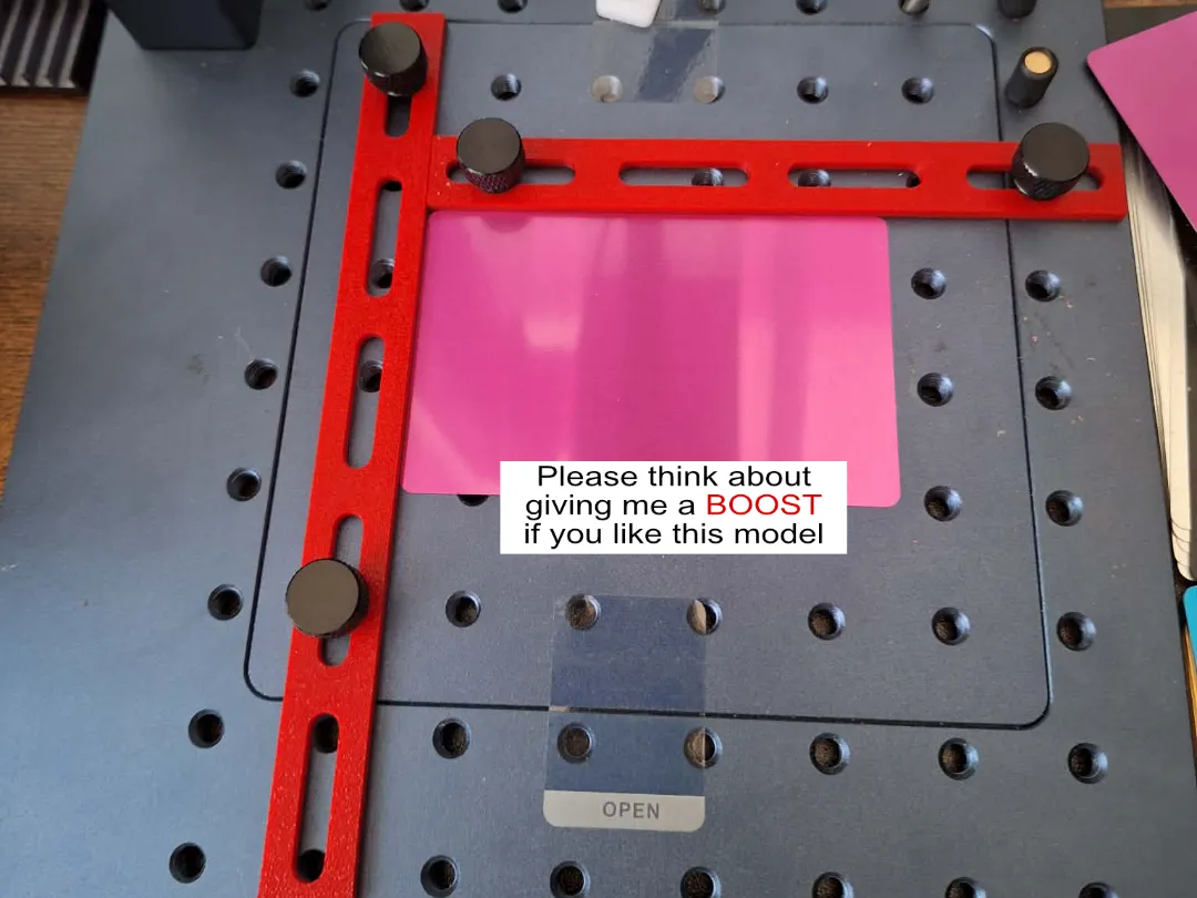 fiber laser bed positioning guides - Free 3D Print Model - MakerWorld