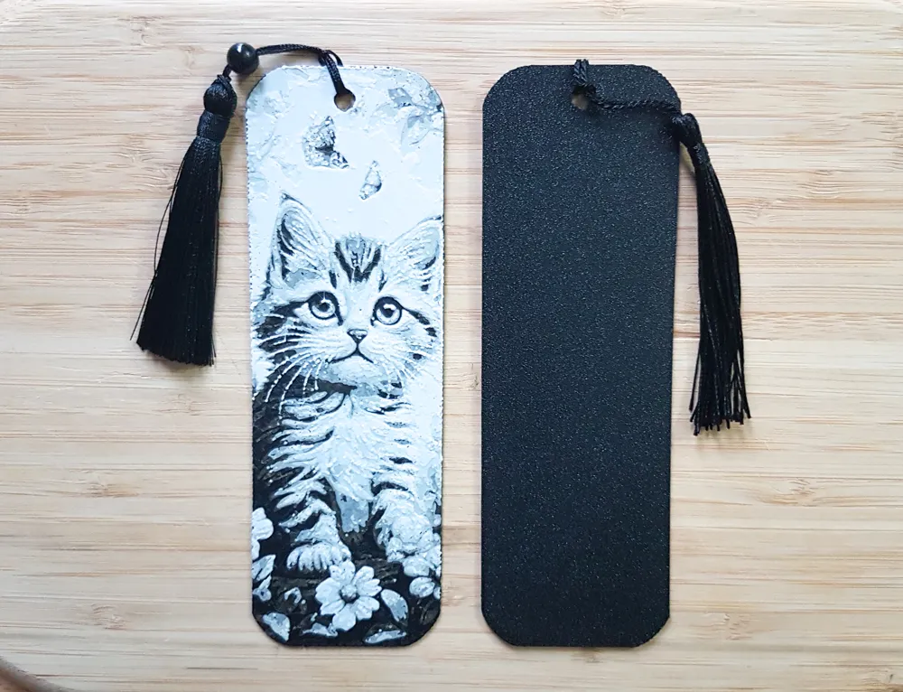 Marque-page, Chaton, Hueforge - Modèle d'Impression 3D Gratuit - MakerWorld