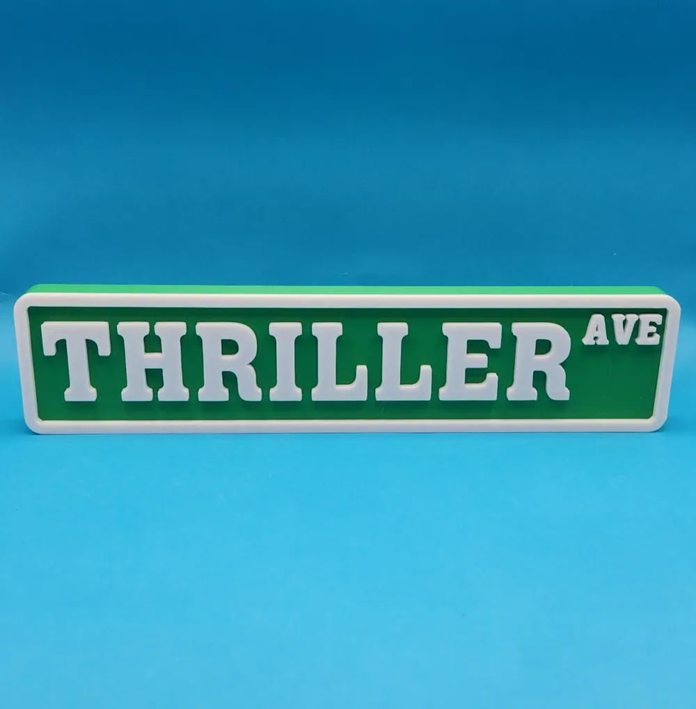 Thriller Street sign by MD3d Creations MakerWorld: Download Free 3D Models