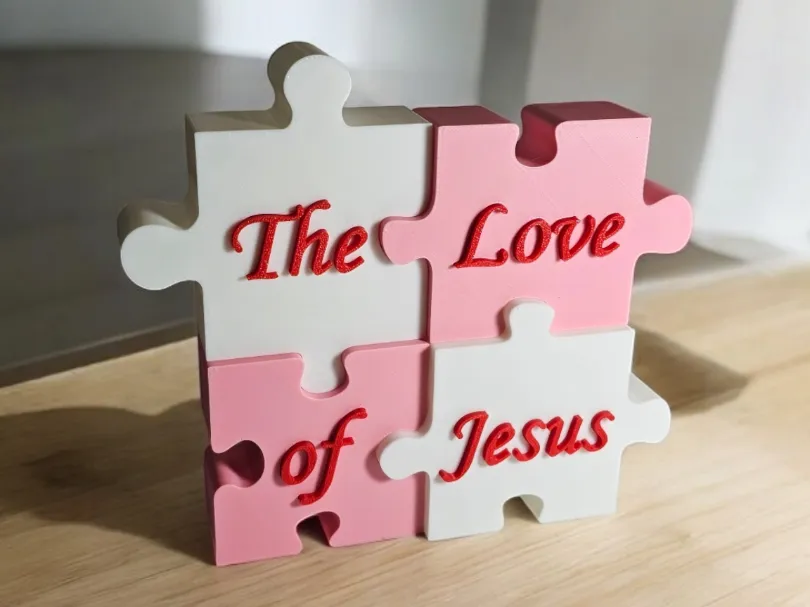 The Love of Jesus Puzzle Decor by animuL67 - MakerWorld