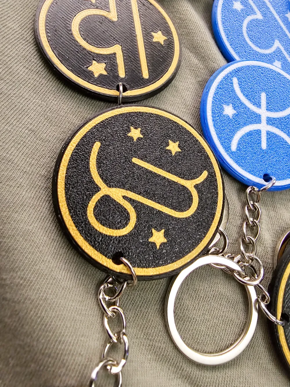 All 12 Zodiac signs Keychains (double-sided) by Think3D - MakerWorld