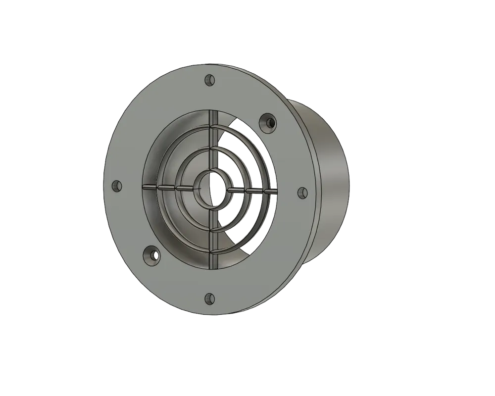 Diesel Heater 75mm Air Inlet Duct Flush Mount - Free 3D Print Model ...