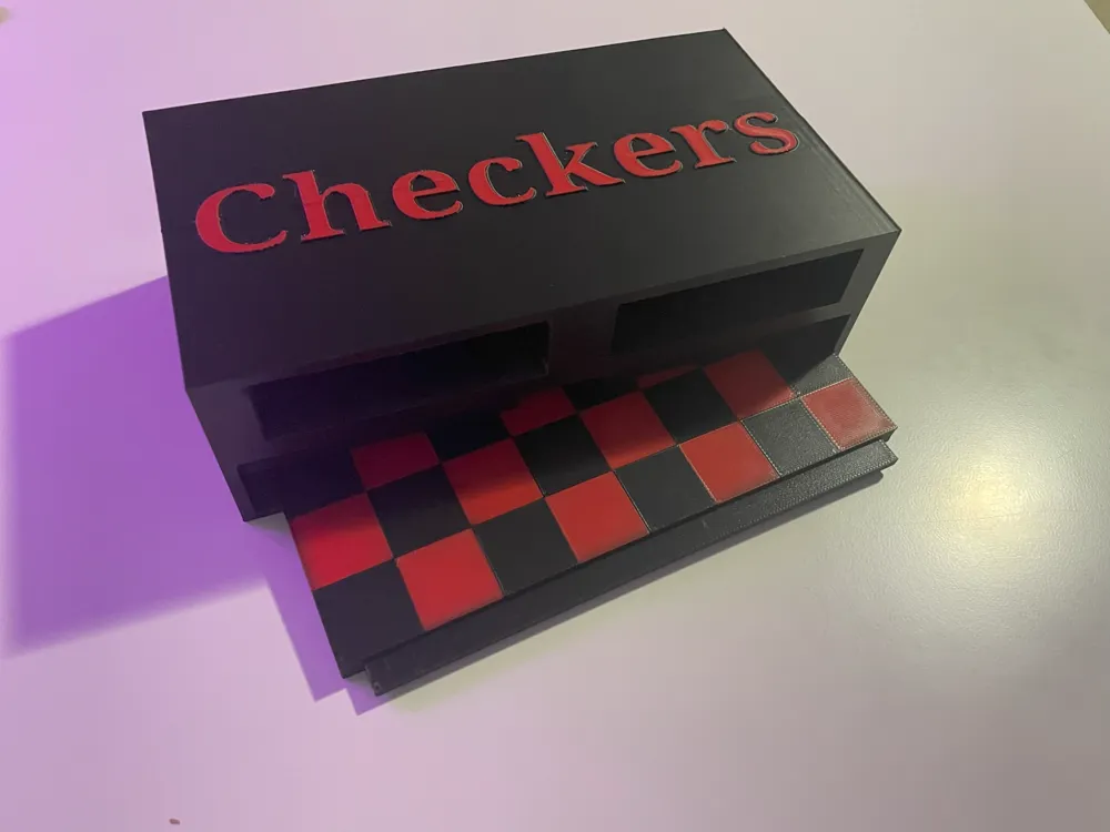Mini Portable Checkers Set by H-cralta - MakerWorld