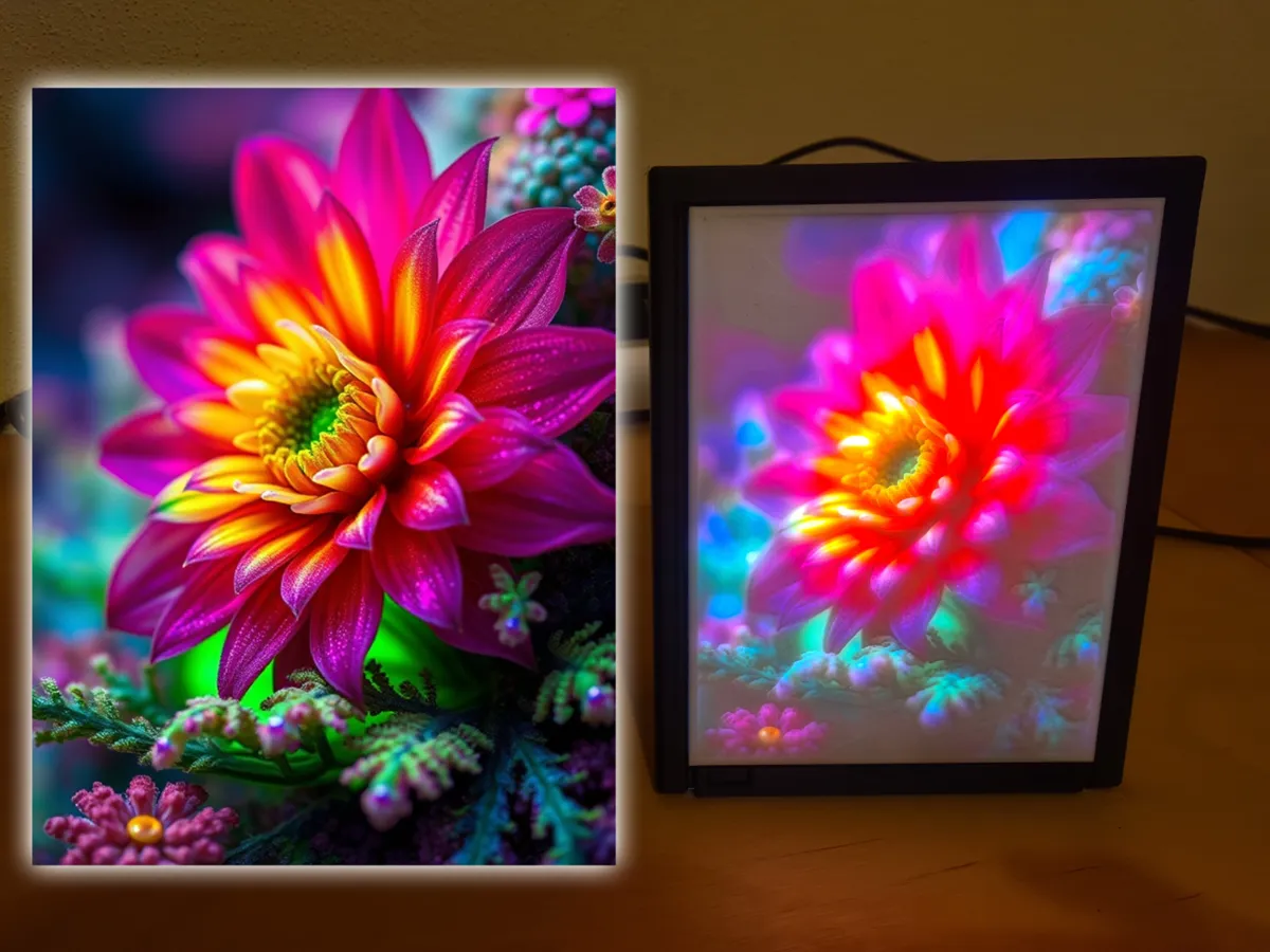 Flower Lithophane (Bambu CMYK Kit) - Free 3D Print Model - MakerWorld