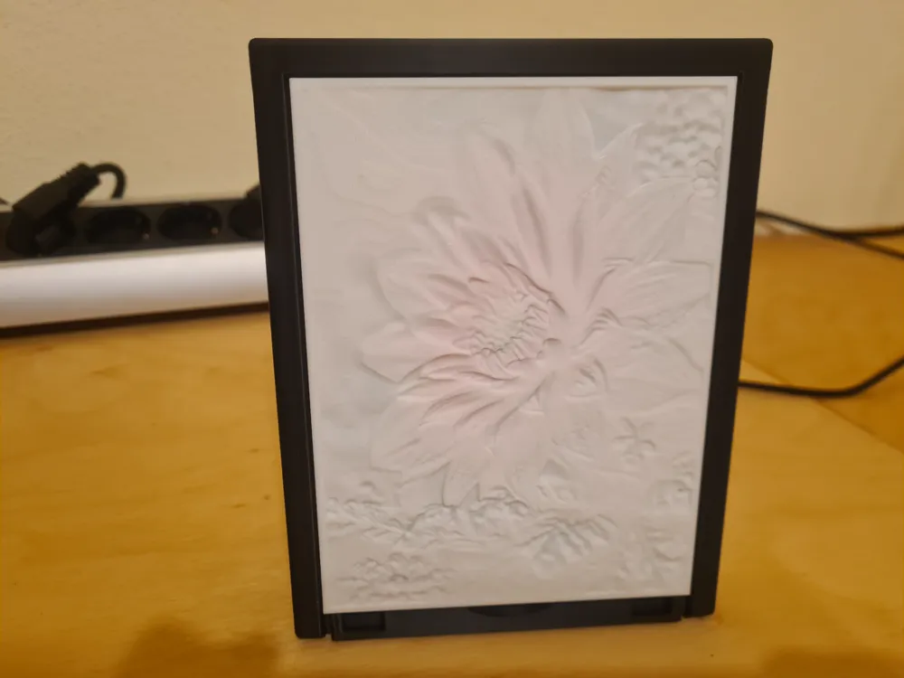 Flower Lithophane (Bambu CMYK Kit) - Free 3D Print Model - MakerWorld