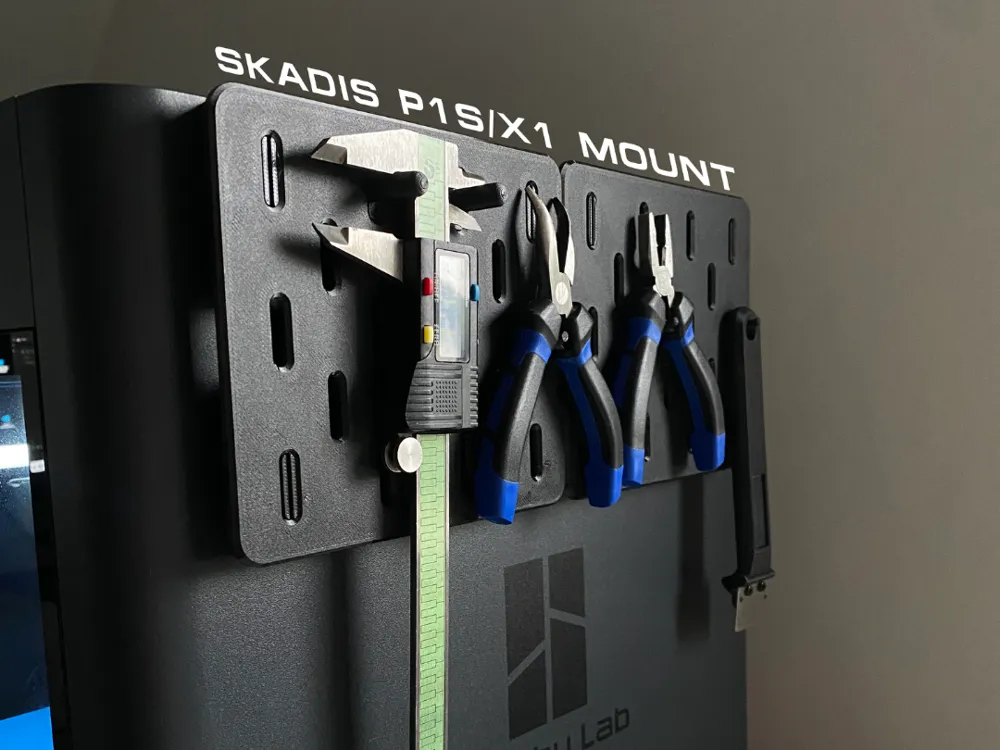 IKEA SKADIS P1S/X1 Mount by zzzzzzx MakerWorld: Download Free 3D Models