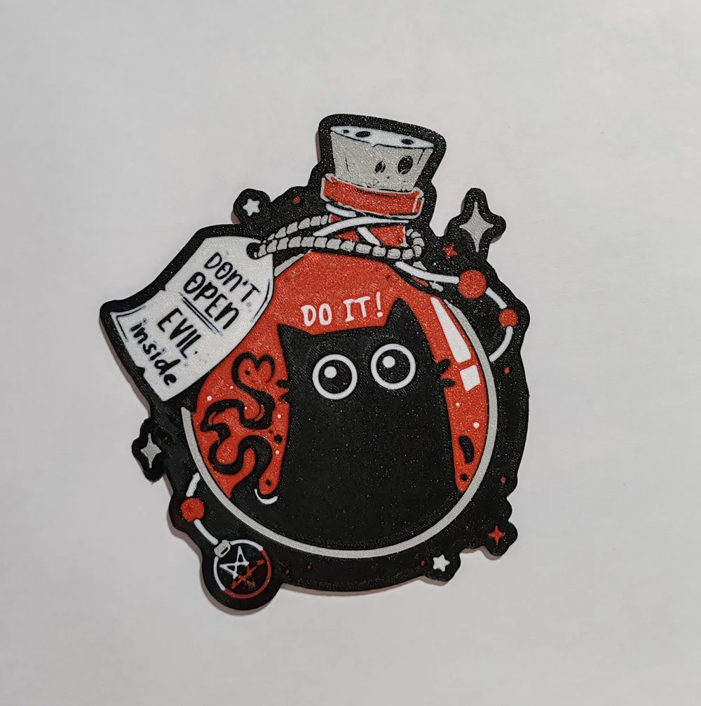 Bottled Menace coaster by Arclaw MakerWorld: Download Free 3D Models