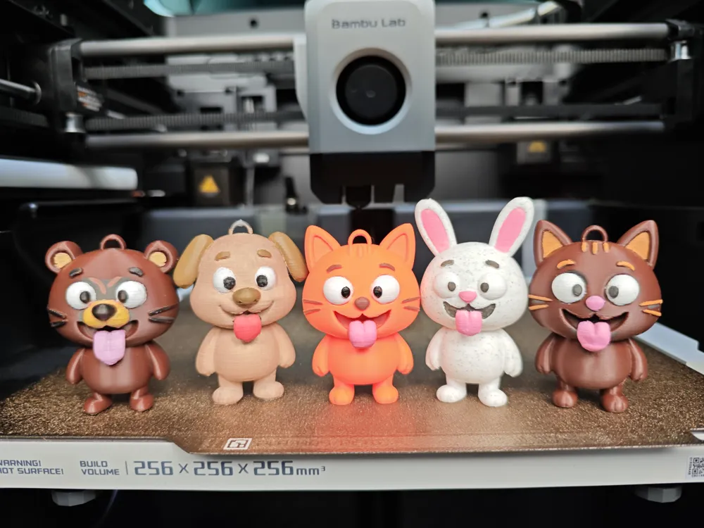 Cute Animals Keychain by Osmand MakerWorld: Download Free 3D Models