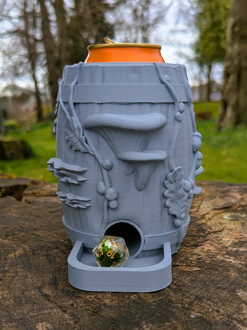 Druid’s Tankard Dice Tower & Can Holder - Free 3D Print Model - MakerWorld