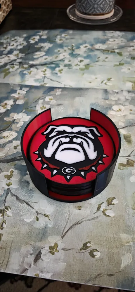 Bulldogs coaster set - Free 3D Print Model - MakerWorld
