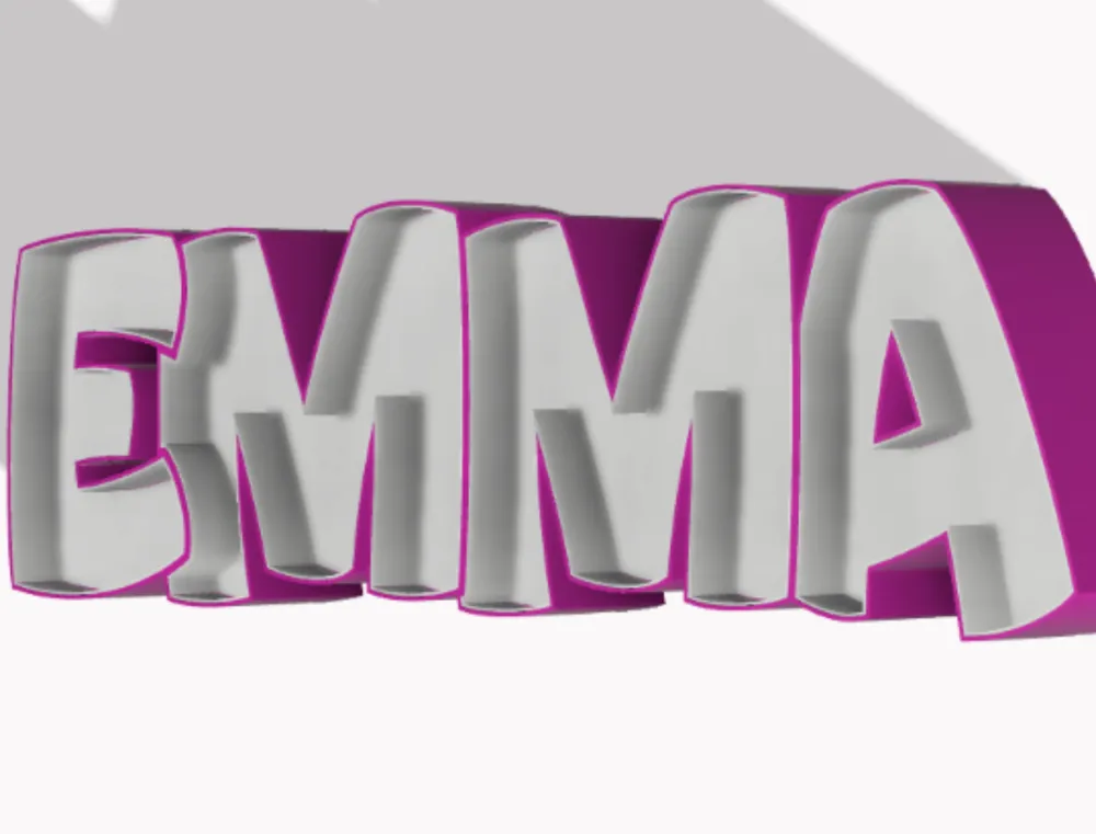 LED NAME EMMA by Eyleck. - MakerWorld