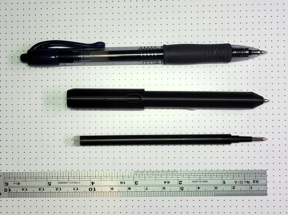 Twist & Click Mini EDC Pen (Pilot G2 refill) - Free 3D Print Model ...